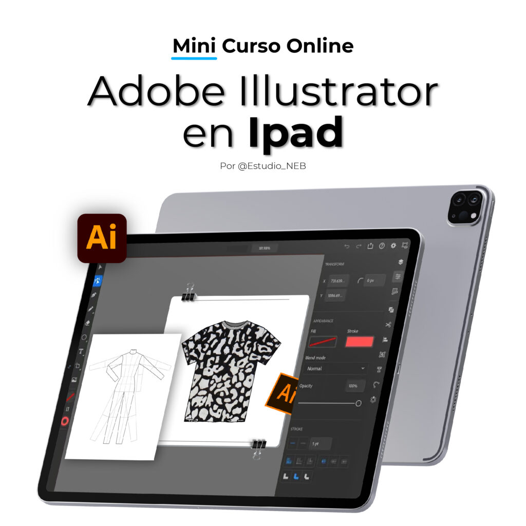 Mini curso Adobe Illustrator en Ipad - Estudio NEB
