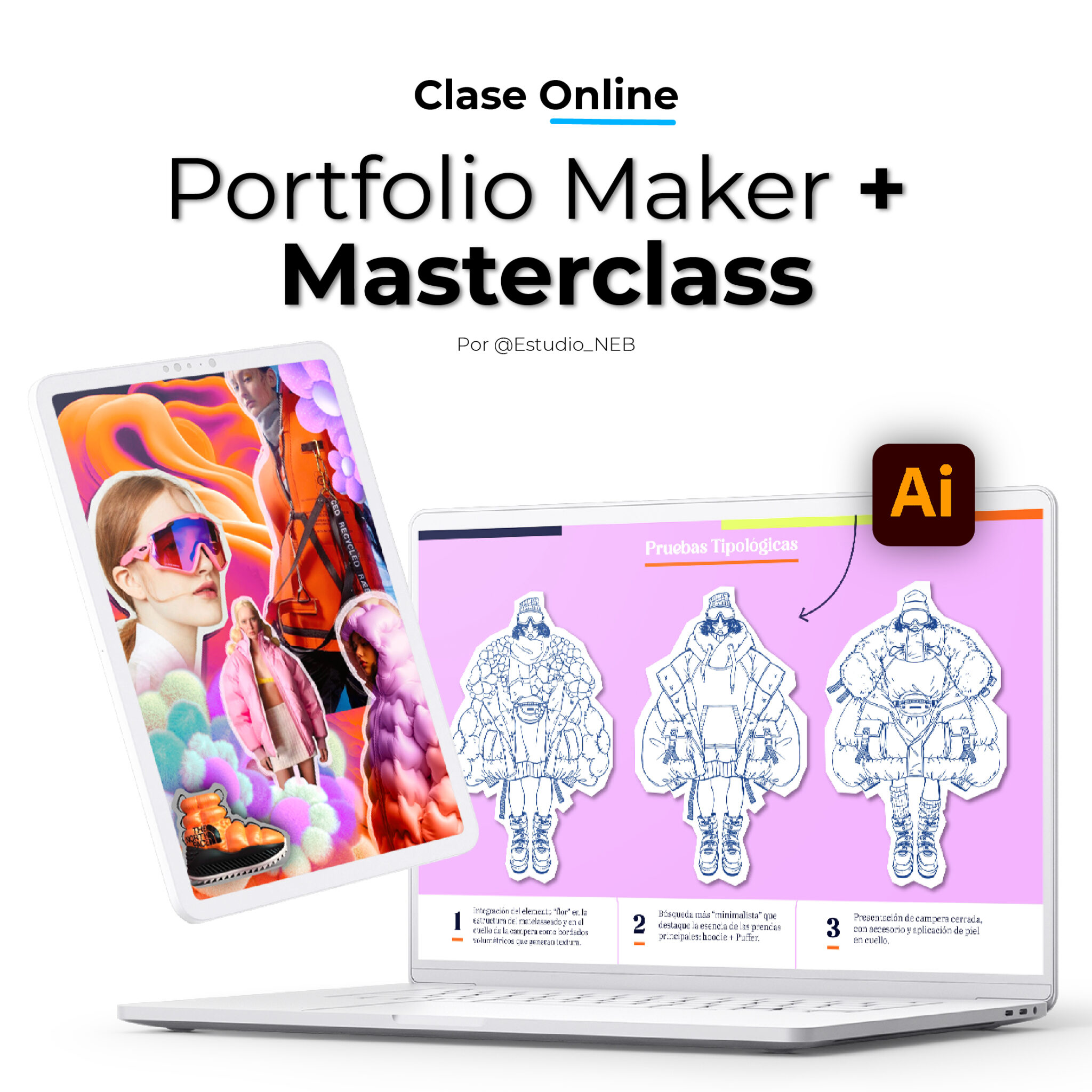 Workshop Portfolio Maker + Masterclass Portfolio Moda - Estudio NEB