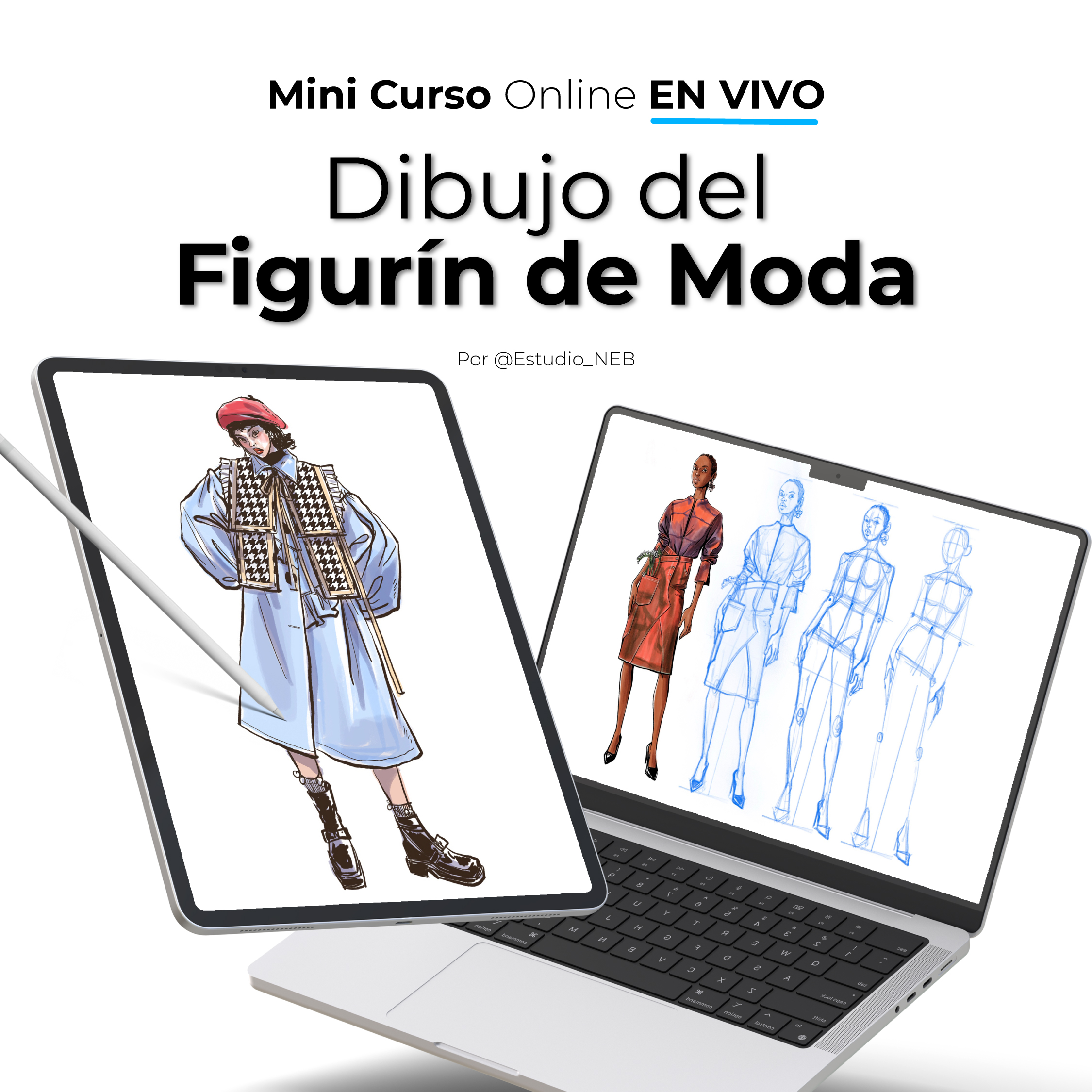 Curso de Dibujo Figurin de Moda Online - Estudio NEB